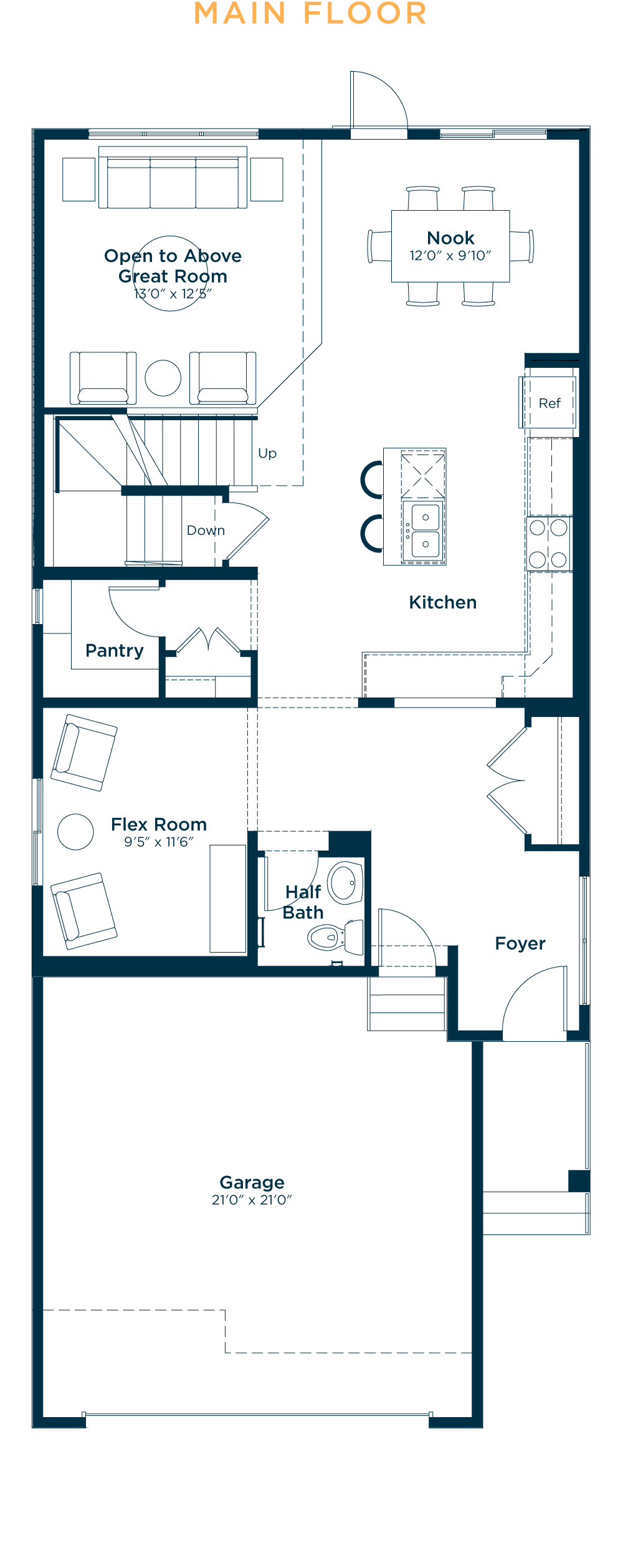 Mason II | Front Garage | New Home Build | Excel Homes