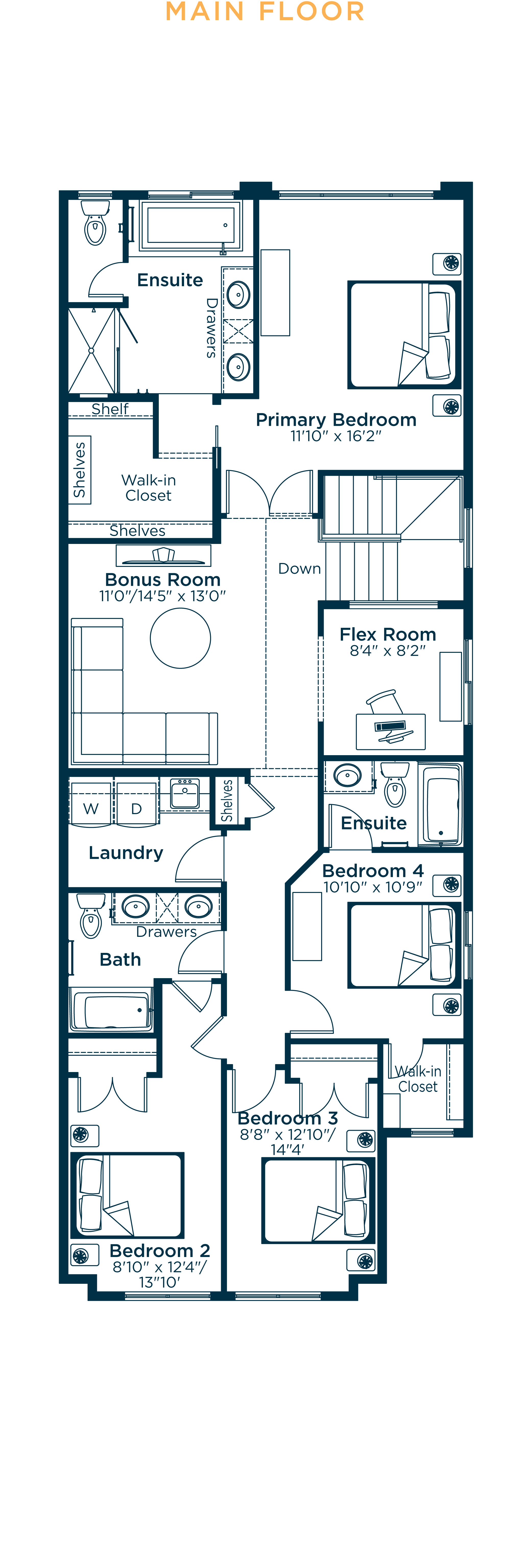 Show Home: Oxford in Rangeview, SE Calgary | Excel Homes